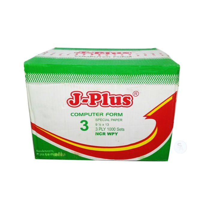 Jual Continuous Form J-Plus CF 91/2" x 13" 3 Ply Full Warna | Shopee Indonesia