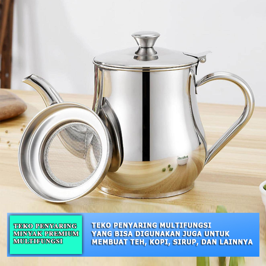 Jual TEXANIA Teko Penyaringan Minyak / Teko Minyak / Teko Air / Teko kopi / Oil Pot / Teko Teh ...