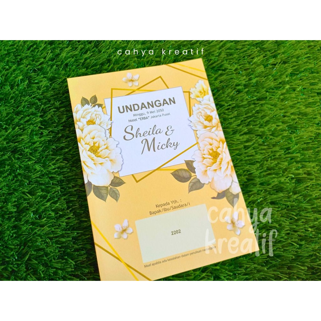 Jual Undangan Nikah Pernikahan Khitan ERBA 2203 | Shopee Indonesia