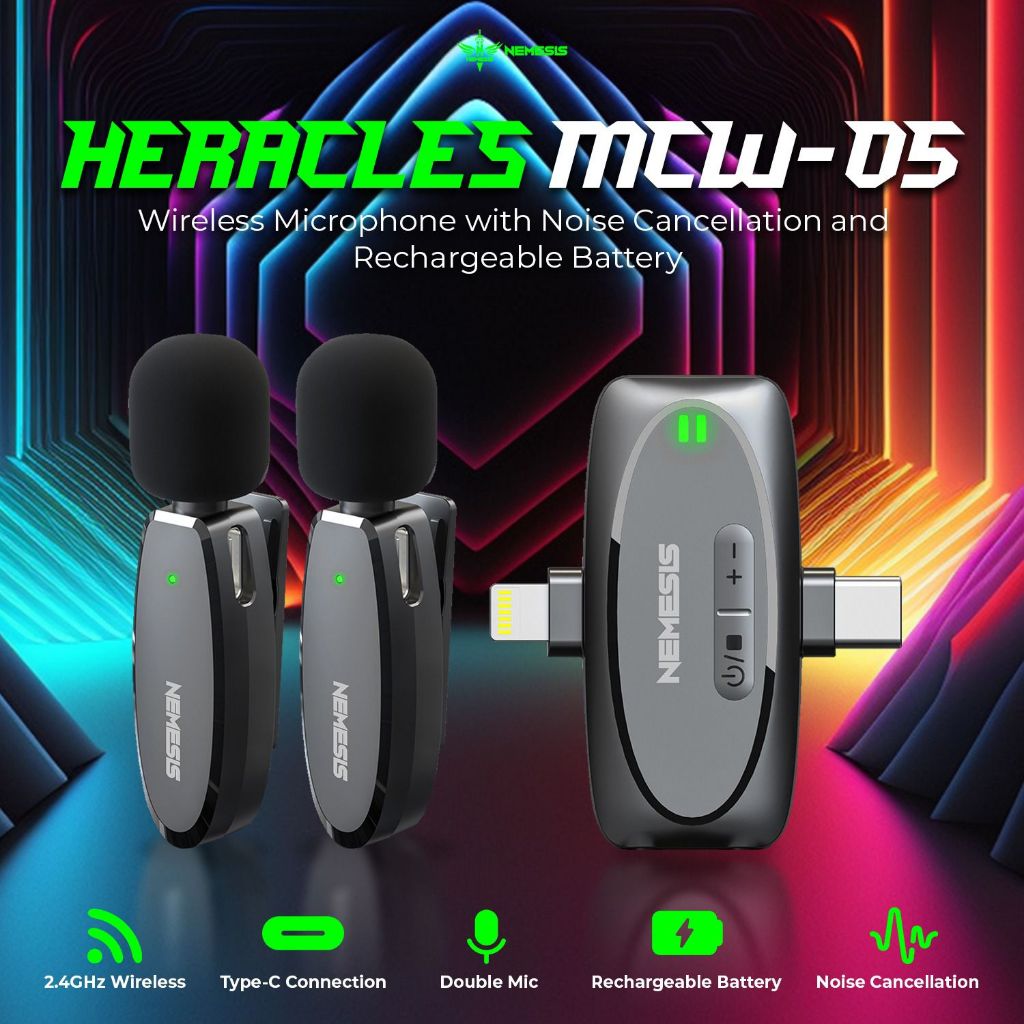 Jual Microphone NYK Nemesis MCW-05 MCW05 Heracles Wireless Mic Clip On ...