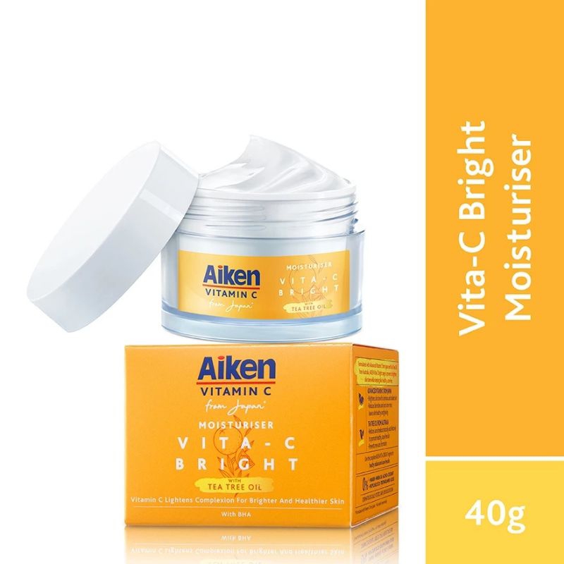 Jual AIKEN Vita-C Brightening Moisturizer 40g Vitamin C | Shopee Indonesia