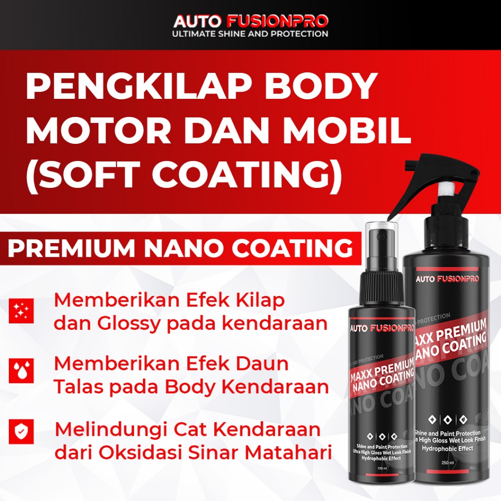 Jual Maxx Premium Nano Coating - Soft Coating Pengkilap Body Mobil dan Motor, Bikin Efek ...