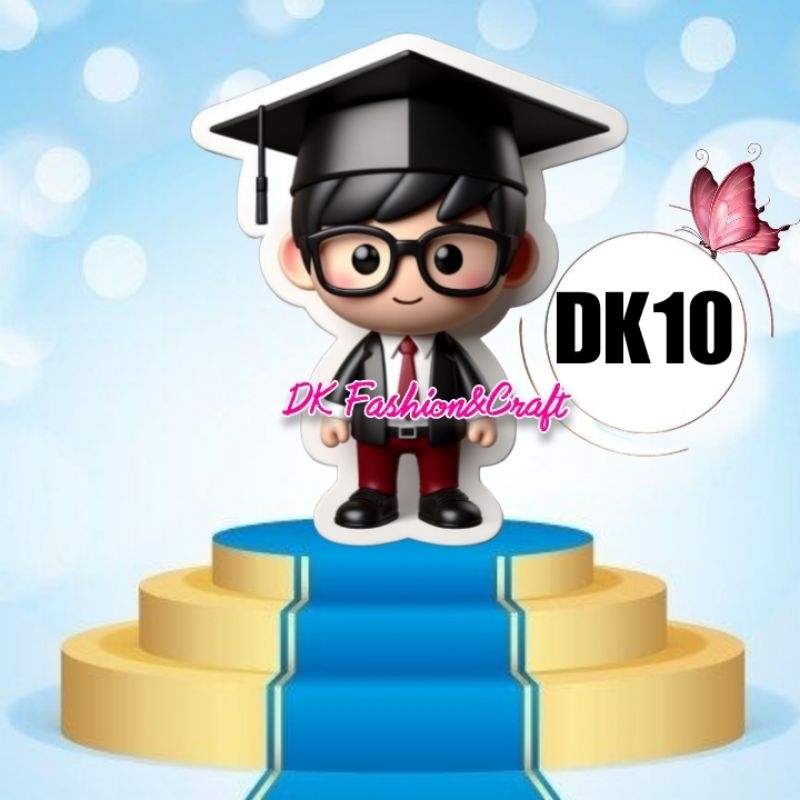 Jual Topper Wisuda Kelulusan Sekolah Pelengkap Buket | Shopee Indonesia