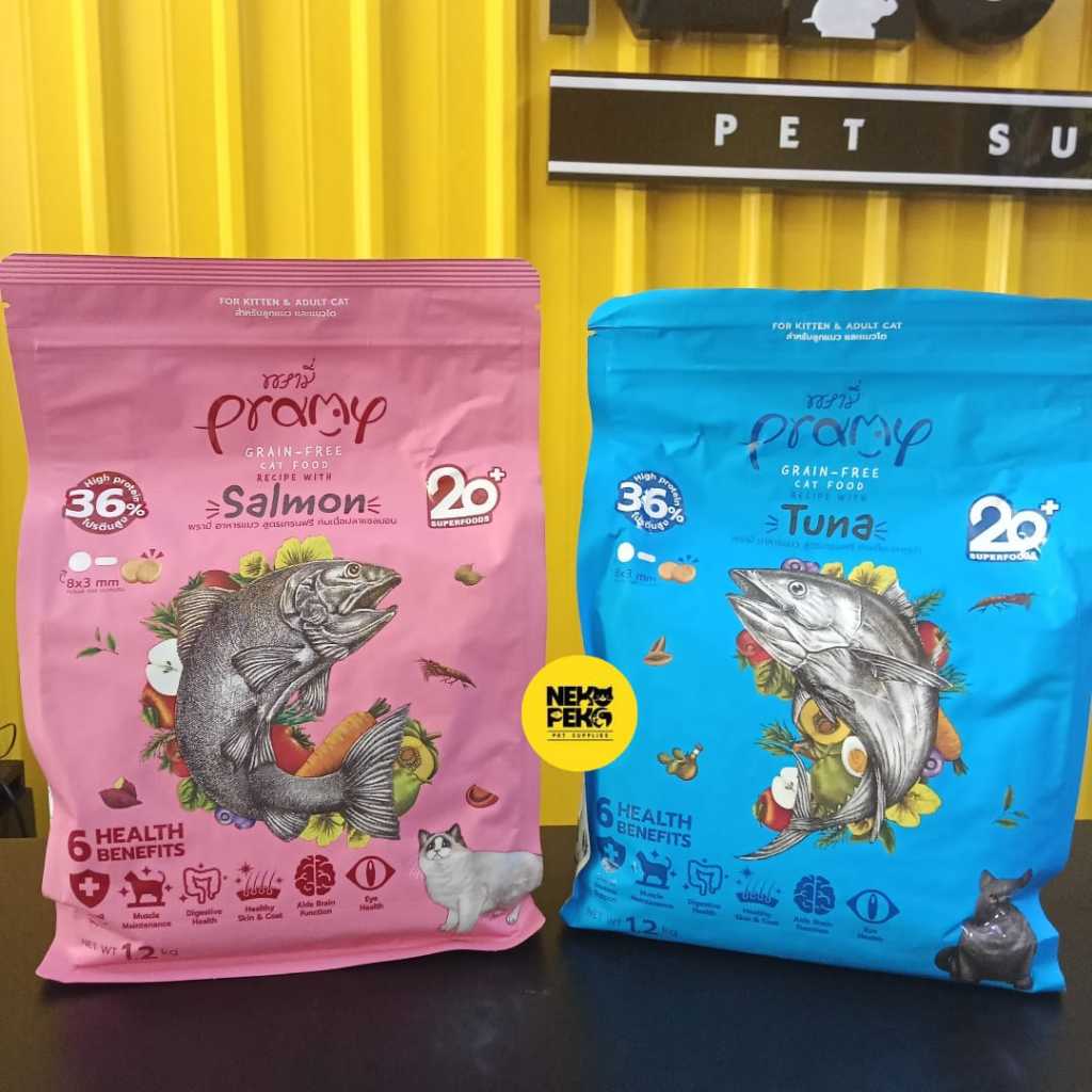 Jual PRAMY Cat DRY FOOD 1.2KG Grain Free / Makanan Hewan Kering Kucing ...