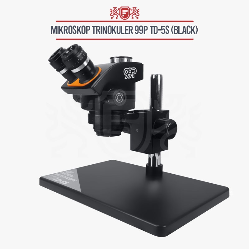 Jual Mikroskop Trinokuler 99P TD-5S Black+LED / Mikroskop Trinokuler ...
