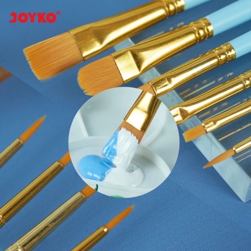 Jual Joyko Brush Set Acrylic Paket Kuas Lukis Cat Air Poster Akrilik ...