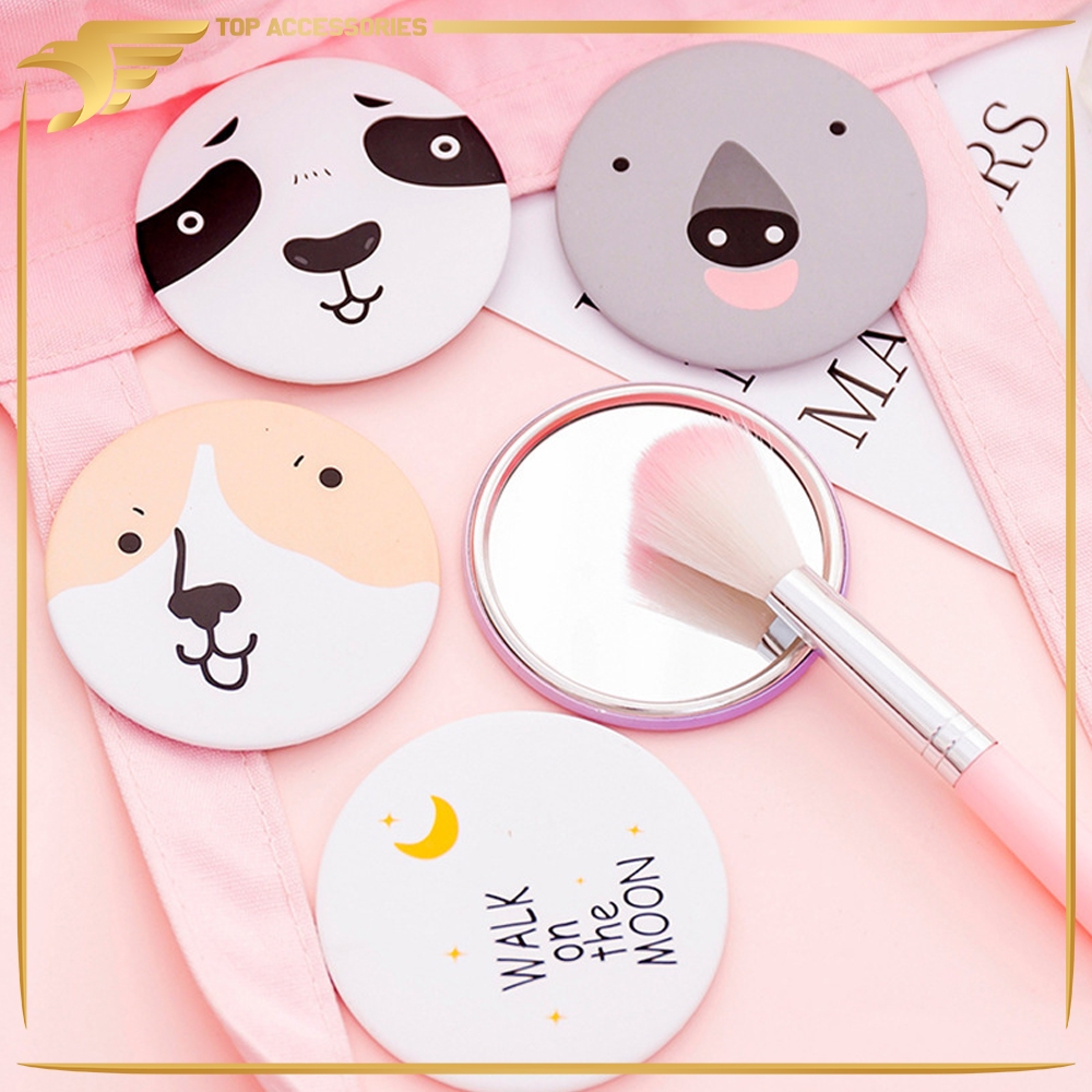 Jual Cermin Bulat Karakter / Kaca Cermin Make Up Mini Travelling Motif ...