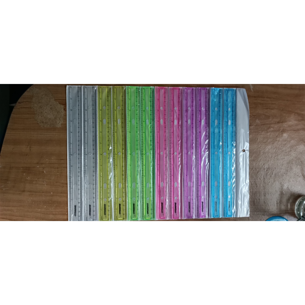 Jual Penggaris mika Lentur Snowcan Panjang 30 Cm Elastis isi satuan dan ...