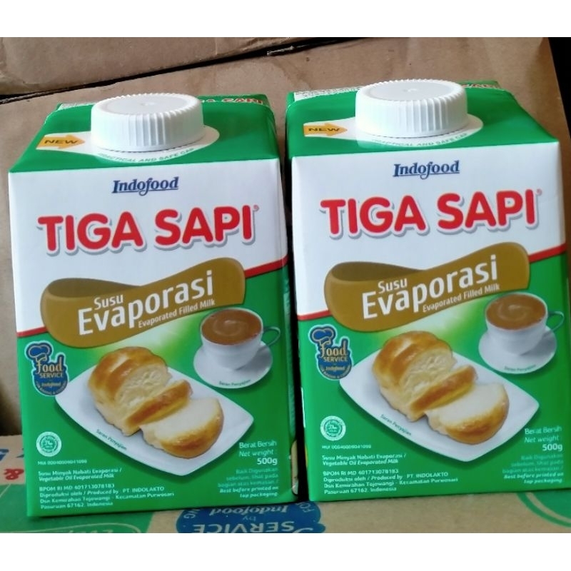 Jual INDOFOOD TIGA SAPI SUSU EVAPORASI ( 500g ) | Shopee Indonesia