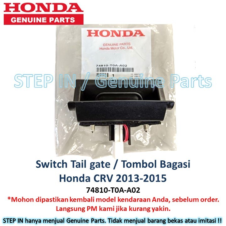 Jual Switch Lock Tombol Kunci Pintu kap Bagasi Honda CRV CR-V 2013 2014 ...