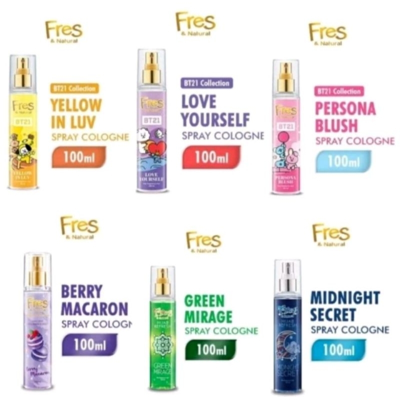 Jual Fresh & Natural BT21 Parfum Cologne 100 ML | Shopee Indonesia