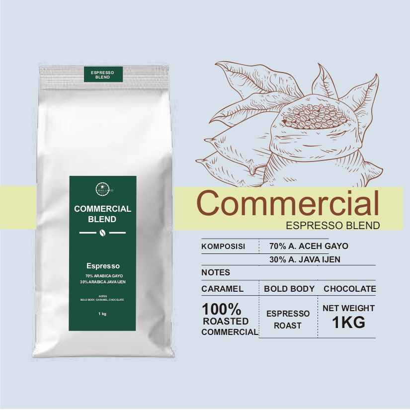 Jual Kopi Espresso Blend Full Arabica Commercial 1kg | Shopee Indonesia
