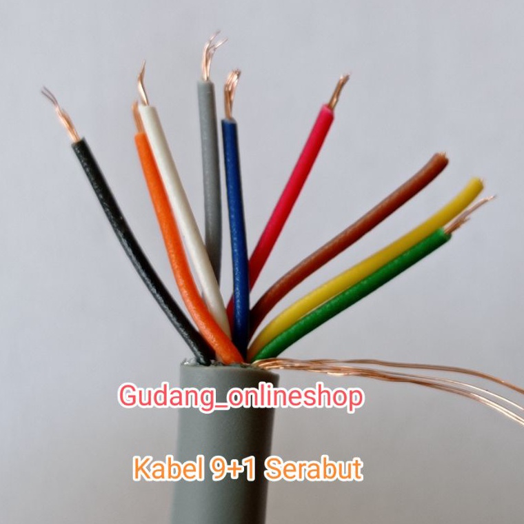 Jual Rekomendasi Kabel isi 9 1 Ground Serabut warna Abu2 Per 1 MTR ...