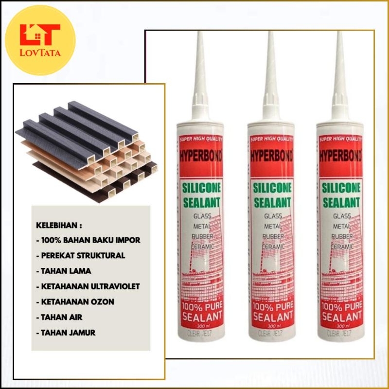 Jual LT-Lem Sealent WPC Panel Hyperbond Lem Kaca Botol Lem Sealant Botol | Shopee Indonesia