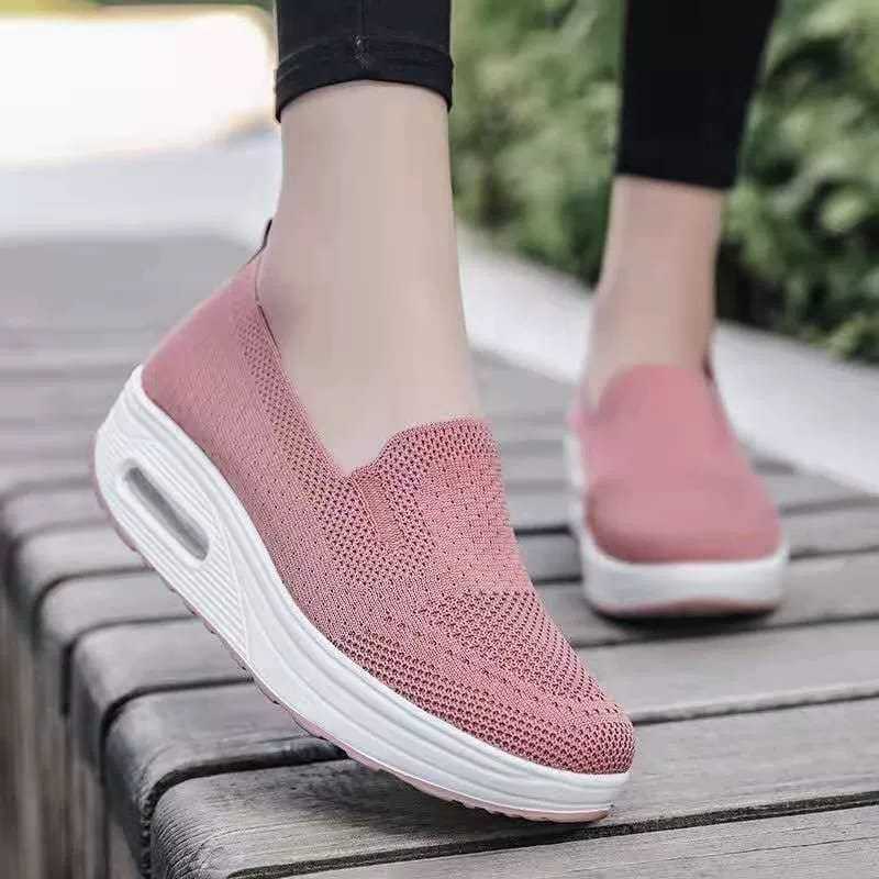 Jual MKT , FREE BOX SEPATU WANITA KNIT RAJUT ANGIN WARNA TERBARU 2024 ...