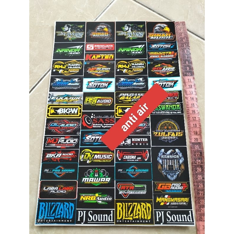 Jual Stiker Sound System | Stiker Audio | Stiker Sound System Audio | Stiker Sound System Anti ...
