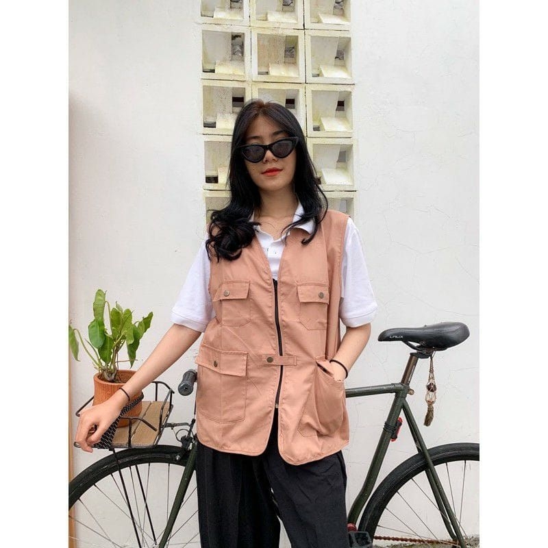 Jual NAMI VEST ROMPO CASUAL WANITA | Shopee Indonesia