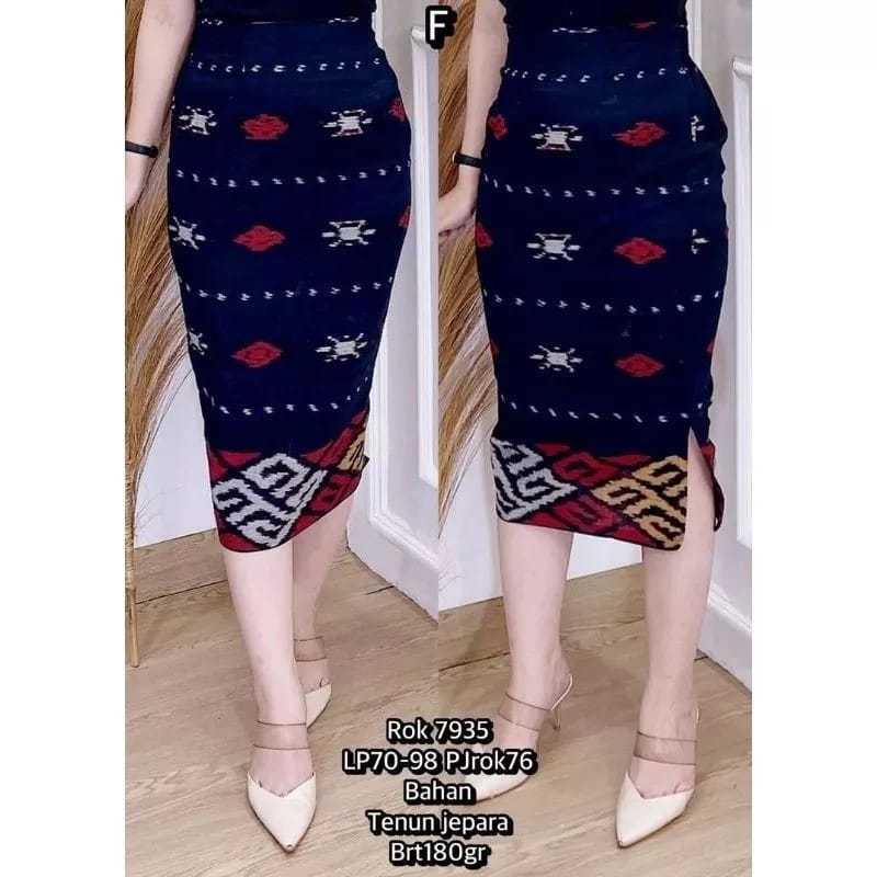 Jual Rok wanita 7/8 motif tenun | Shopee Indonesia