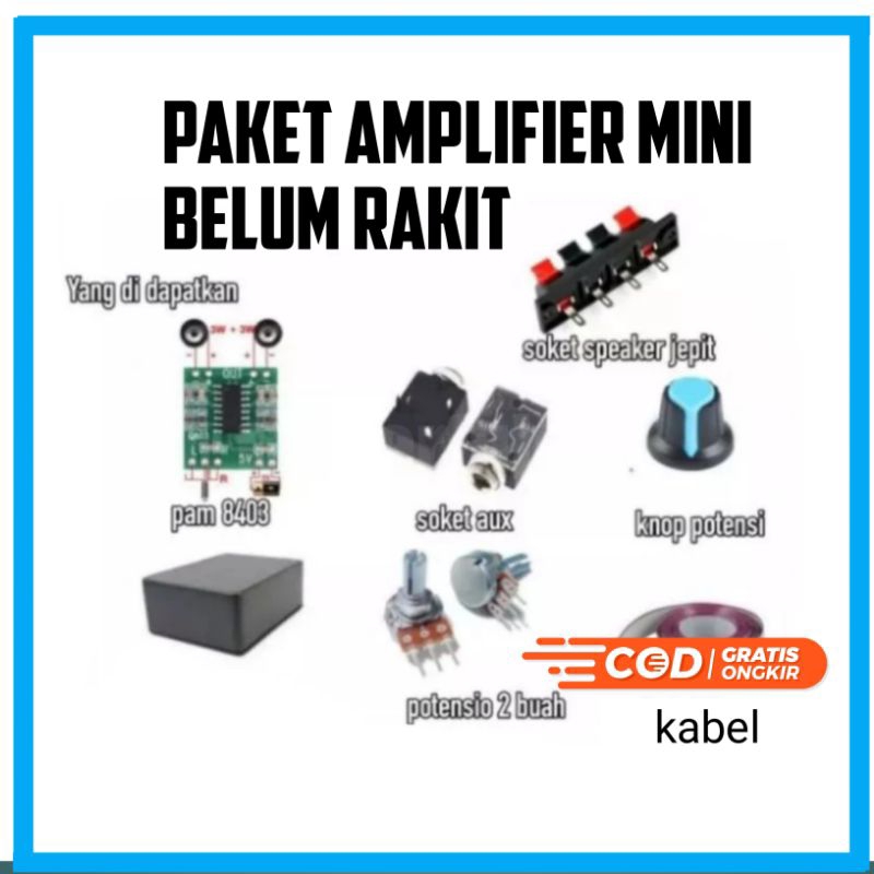 Jual Paket Amplifier mini Siap di rakit komponen original | Shopee Indonesia