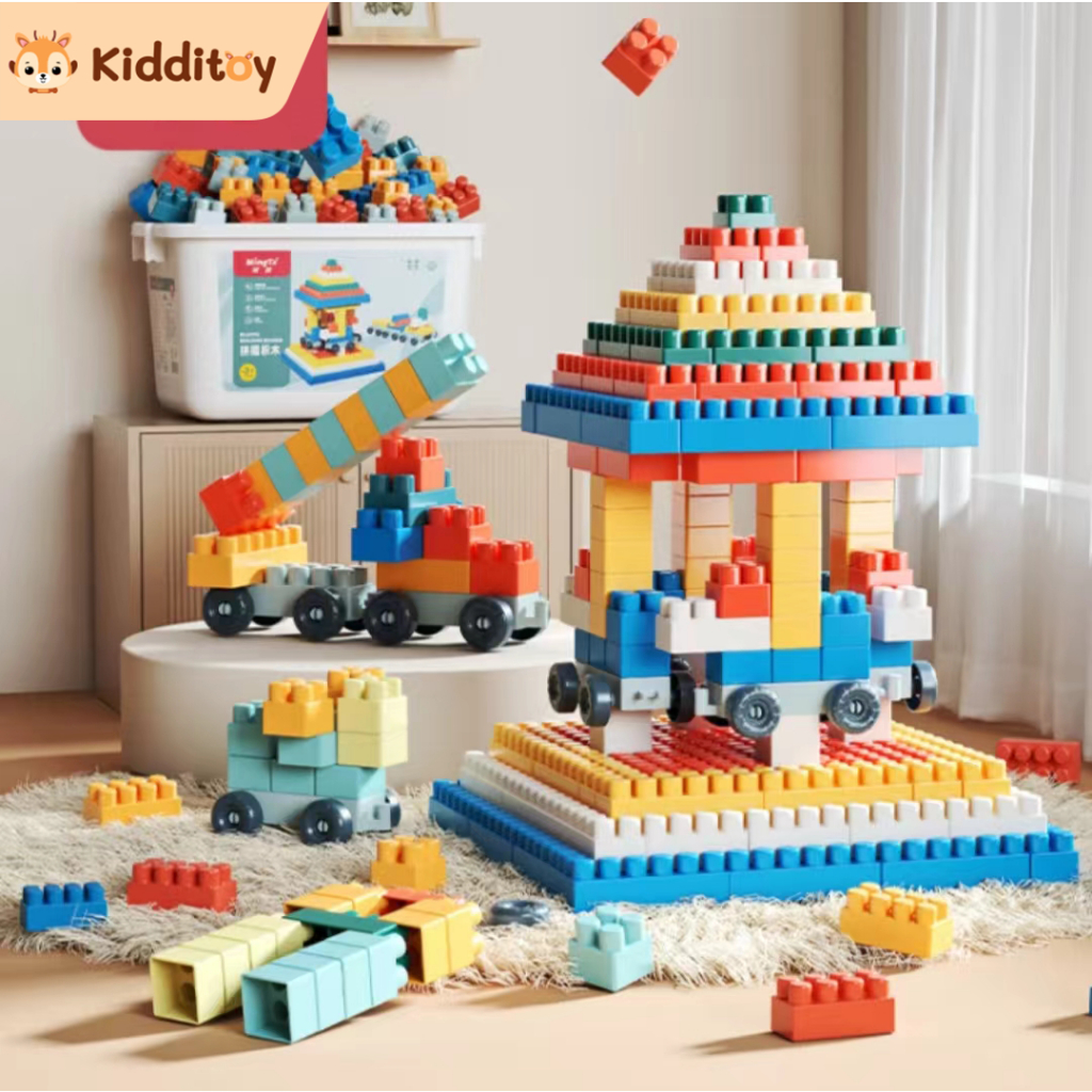 Jual kidditoy 560PCS Mainan Balok Susun Anak Mainan Bricks Balok Mainan ...