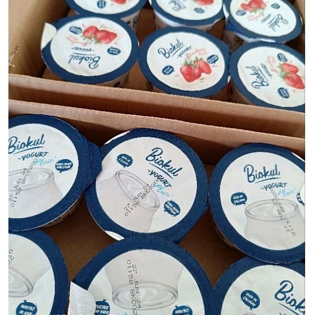 Jual BIOKUL STIR YOGURT PLAIN / BIOKUL STIR YOGURT STROWBERY 80ml ...