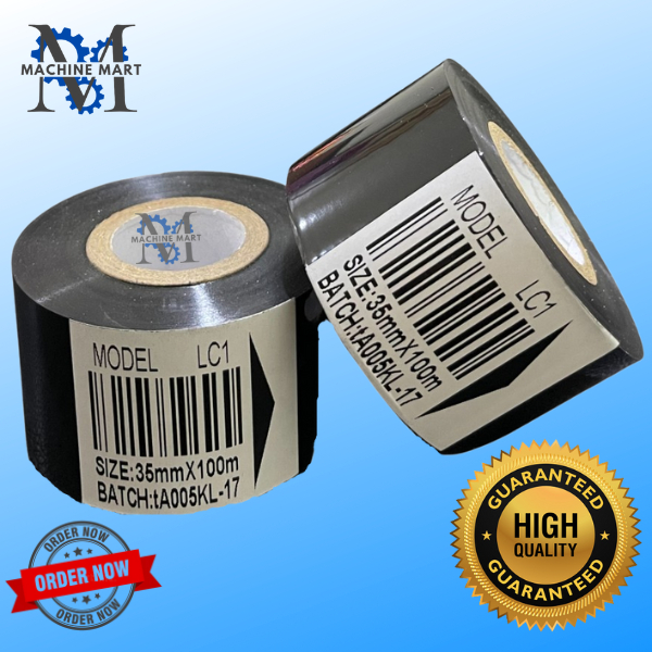 Jual Ribbon Tape 35 x 100 LC1 Hitam Tinta Coding Pita Cetak Expired ...