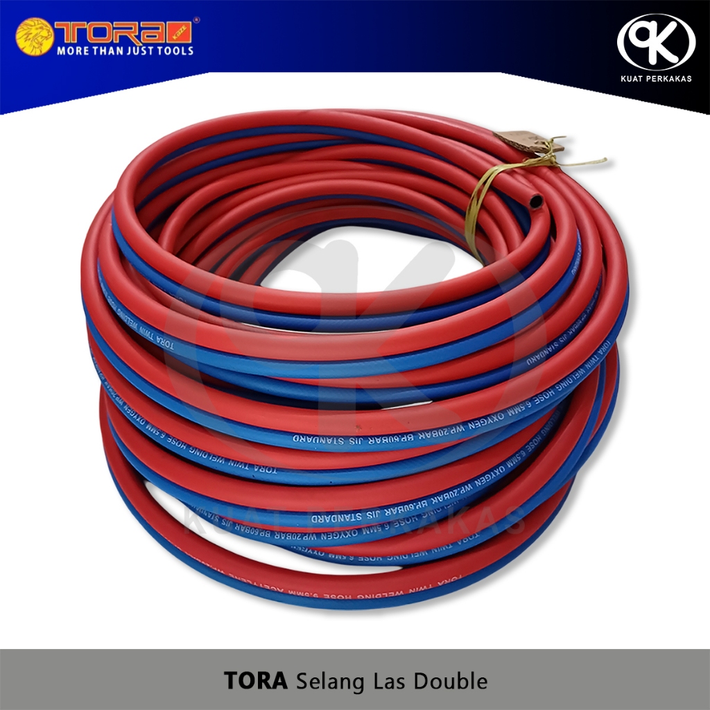 Jual Selang Las Double TORA Twin Welding Hose Oksigen / LPG Meteran ...