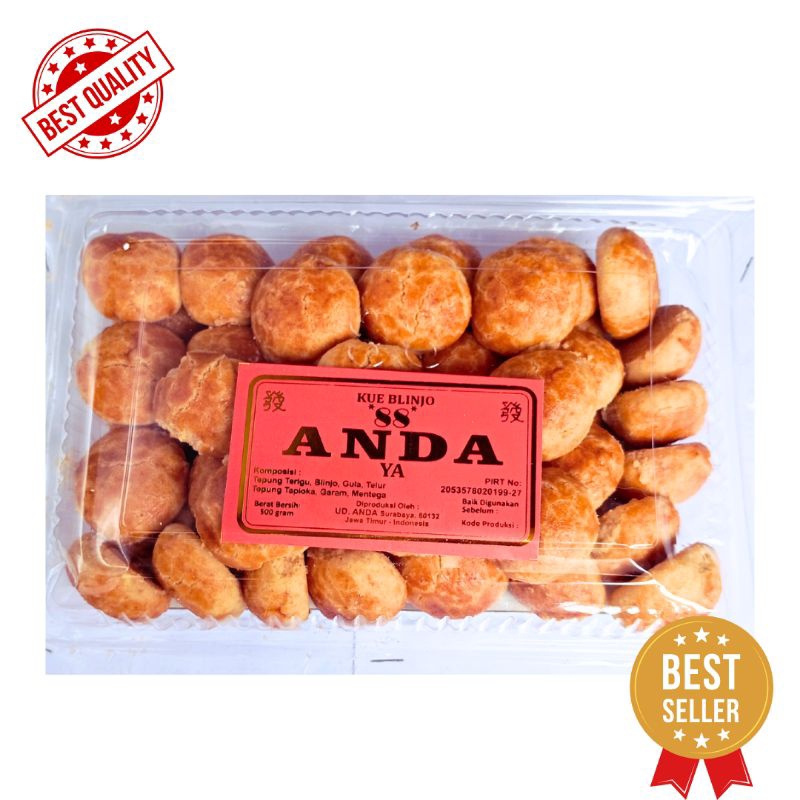 Jual Kue blinjo emping melinjo ANDA khas surabaya enak rasa emping ...