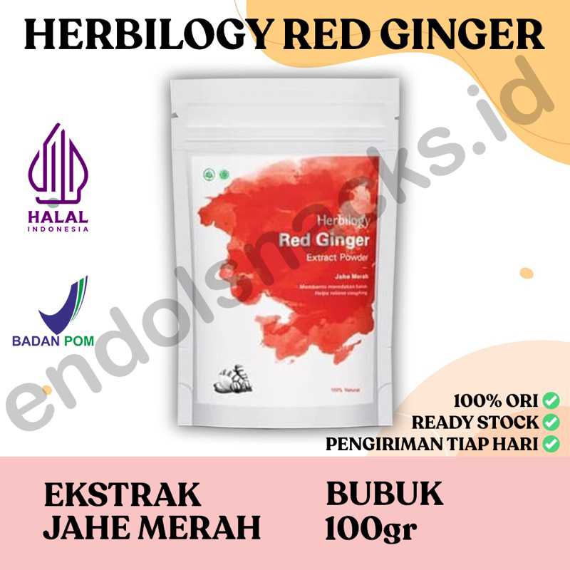 Jual Herbilogy Red Ginger (Jahe Merah) Extract Powder 100g | Shopee ...