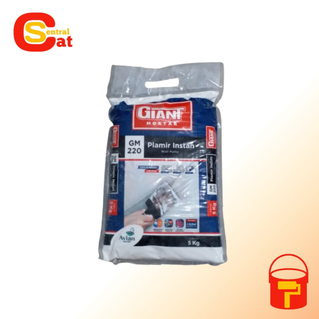 Jual Giant Mortal GM 220 Plamir Instant 5 kg plamur | Shopee Indonesia