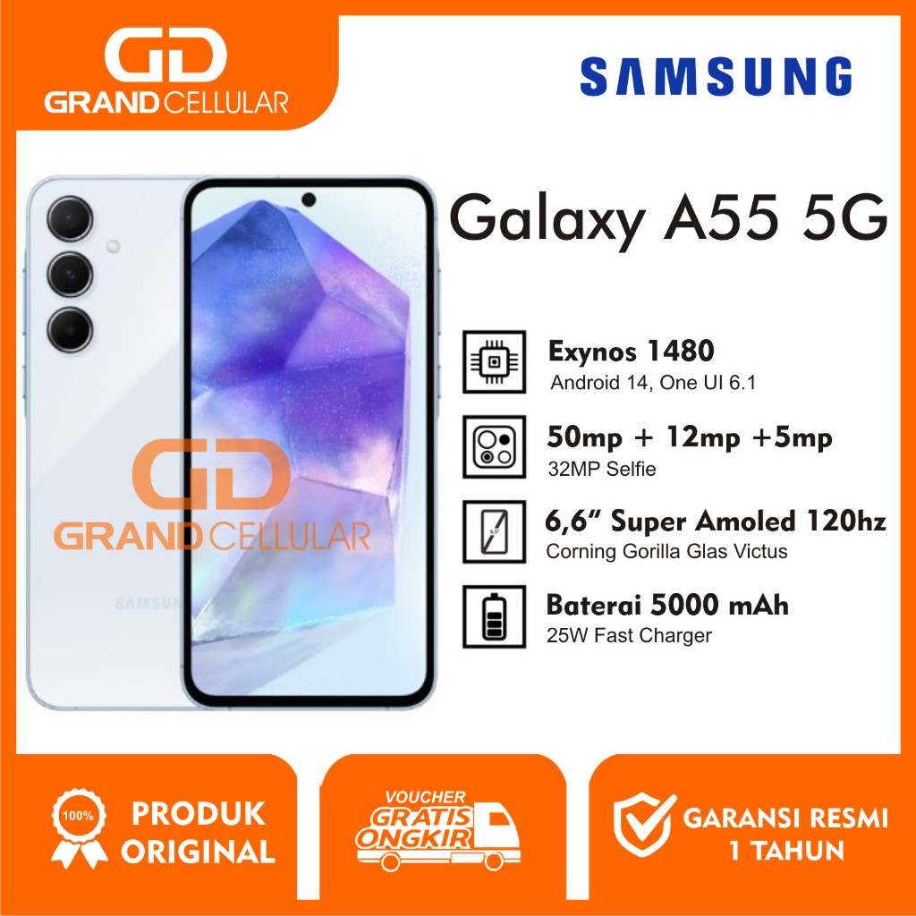 Jual SAMSUNG A55 12GB RAM 256GB ROM - 8GB RAM 256GB ROM Garansi Resmi ...
