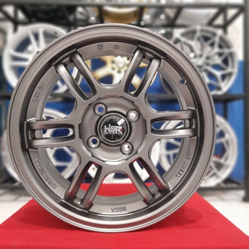 Jual Velg Mobil Terbaru Hsr Aeri Ring 15 Pcd 4x100 Brio Karimun Agya Sigra Jazz Yaris Mobilio ...