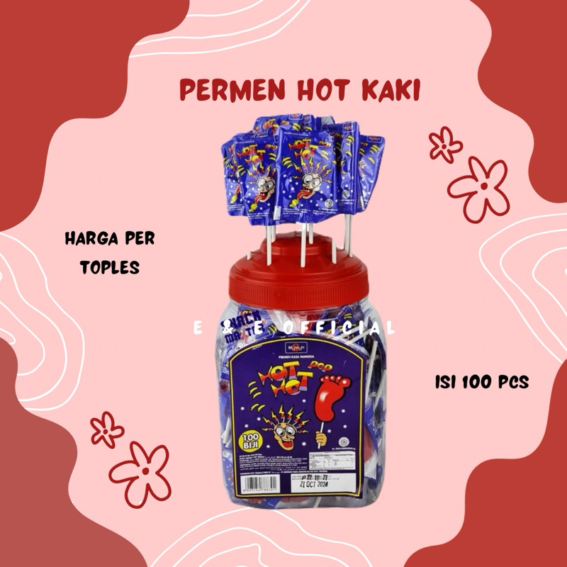 Jual PERMEN KAKI MERAH / PERMEN HOT HOT POP / PERMEN BRONSON / PERMEN ...