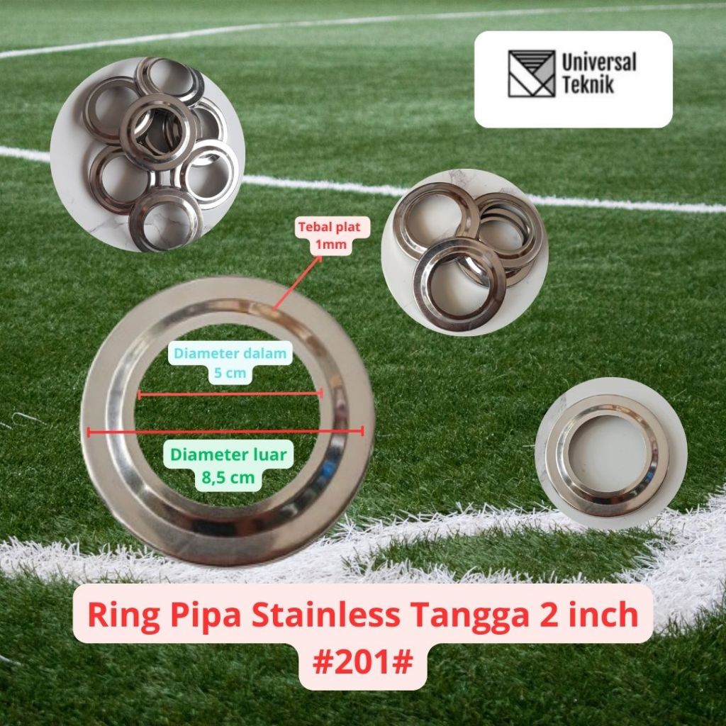 Jual Ring Pipa Stainless Steel Tangga 2" inch "201" | Shopee Indonesia