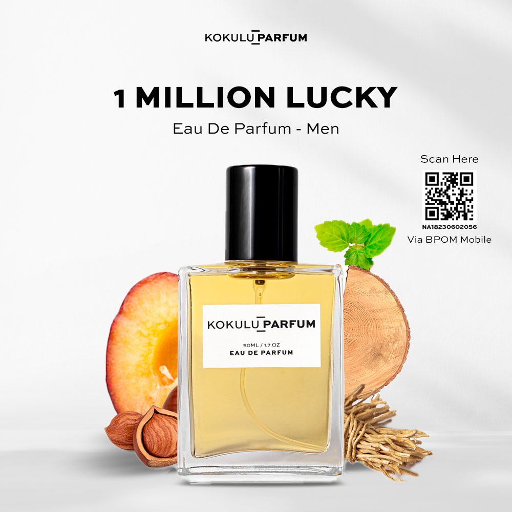 Jual Kokulu Perfume 1 Millon Lucky - Parfum Pria Elegant | Shopee Indonesia