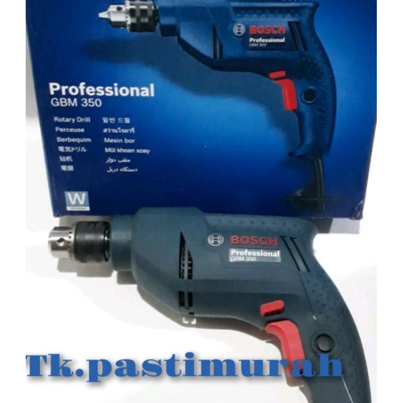 Jual Bor Besi Bosch 10mm GBM350 Mesin Bor Kayu 10 mm GBM 350 drill GBM ...