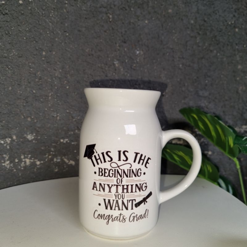 Jual Kado wisuda - mug susu / souvenir keramik custom / hadiah wisuda ...