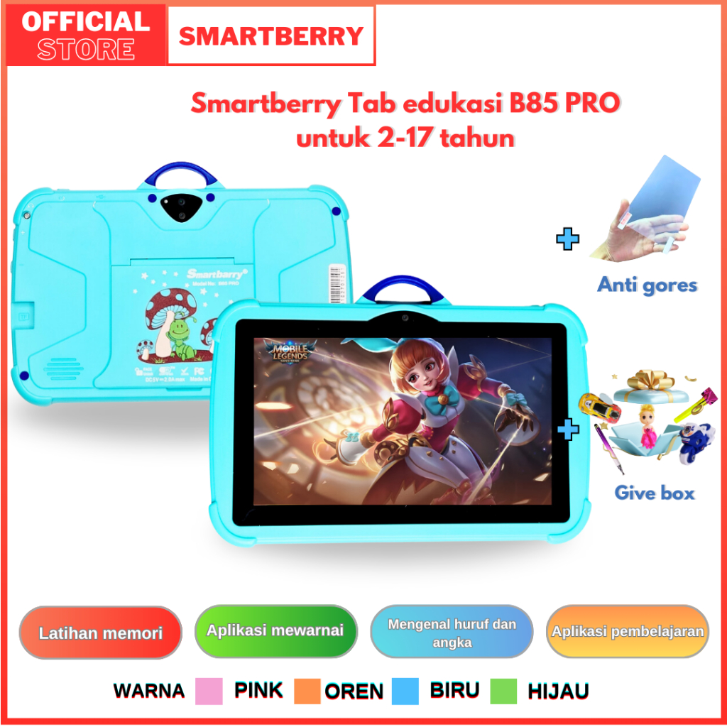 Jual BOC SMARTBERRY SMART2030 KIDS STUDY TAB B85 PRO Kids TAablet ...