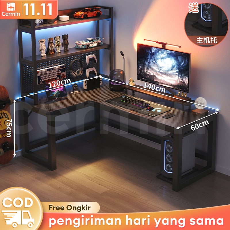 Jual 【Surabaya Express】CH 140CM Meja Komputer Serbaguna Meja Gaming L ...