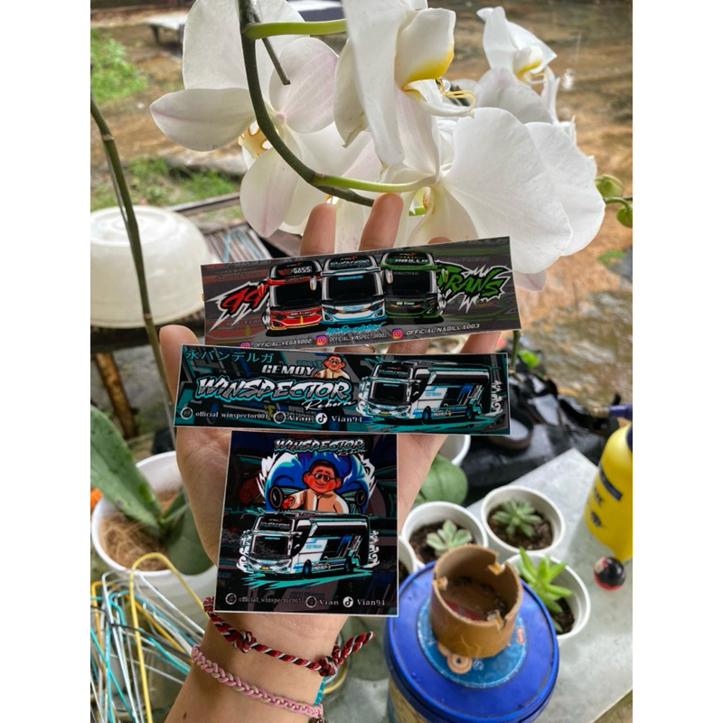 Jual stiker bus qq trans / qq trans wp winspector nabila / stiker bis ...