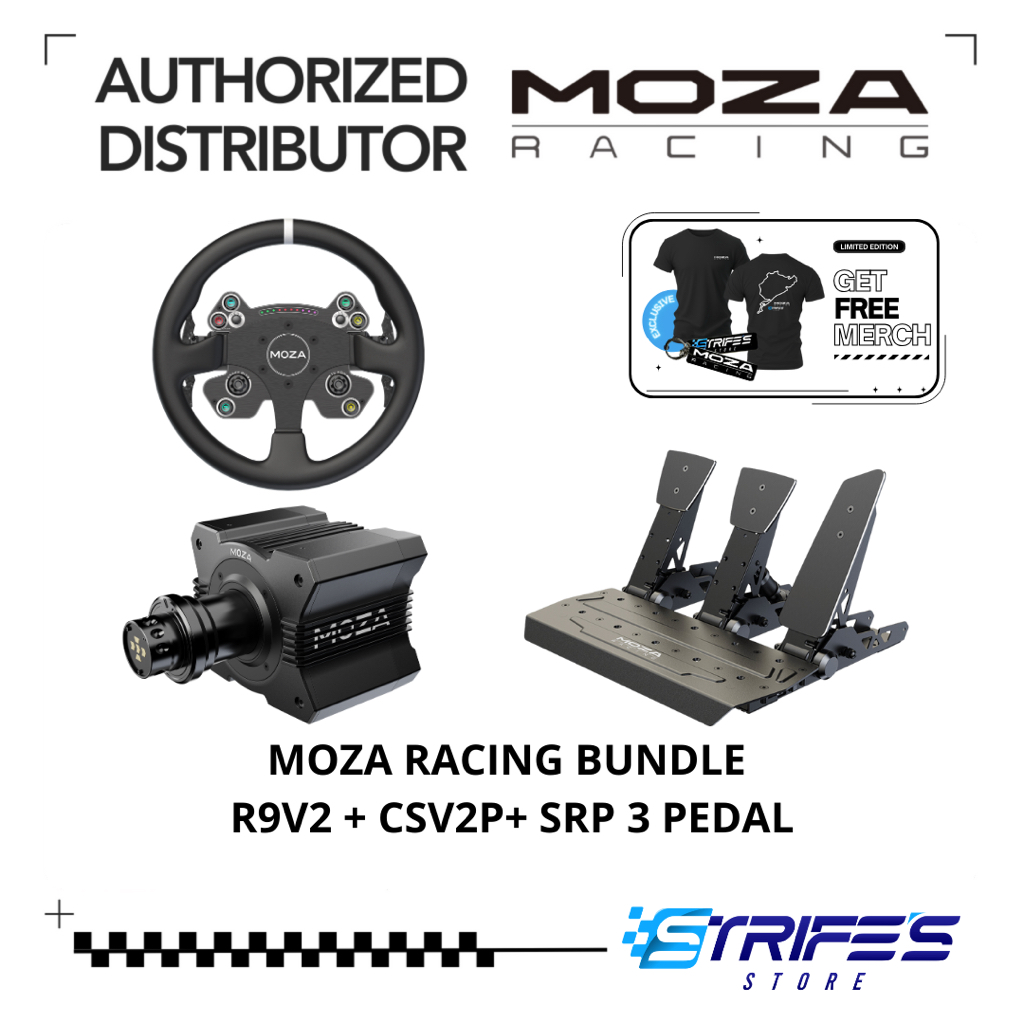 Jual Moza Racing Set (R9 V3+CS V2P+SRP 3) Direct Drive Bundle R9 CS SR ...