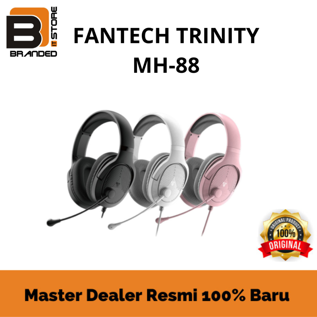 Jual FANTECH HEADSET GAMING TRINITY MH88 MH-88 MH 88Multiplatform ORIGINAL GRS RESMI | Shopee ...