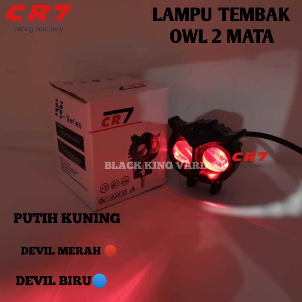 Jual Lampu Owl 2 Mata CR7 Lampu Tembak LED 2 Mata Lampu Tembak Sorot ...
