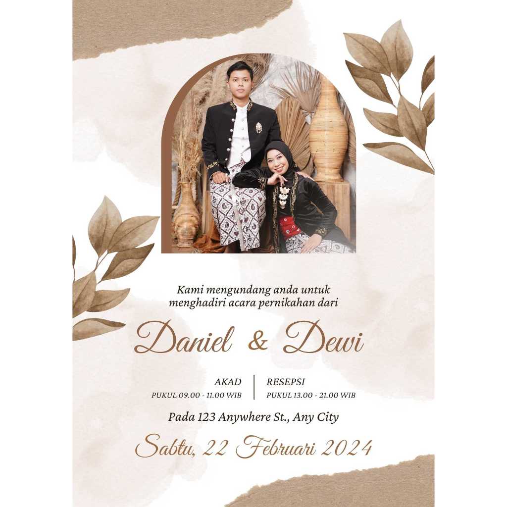 Jual Pembuatan Undangan Pernikahan Digital Foto (Custom) | Shopee Indonesia