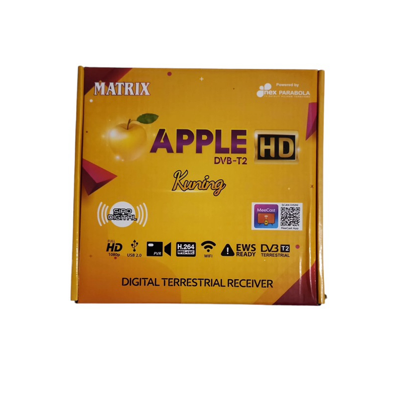 Jual set top box uhf stb matrix burger matrix apple kuning | Shopee ...