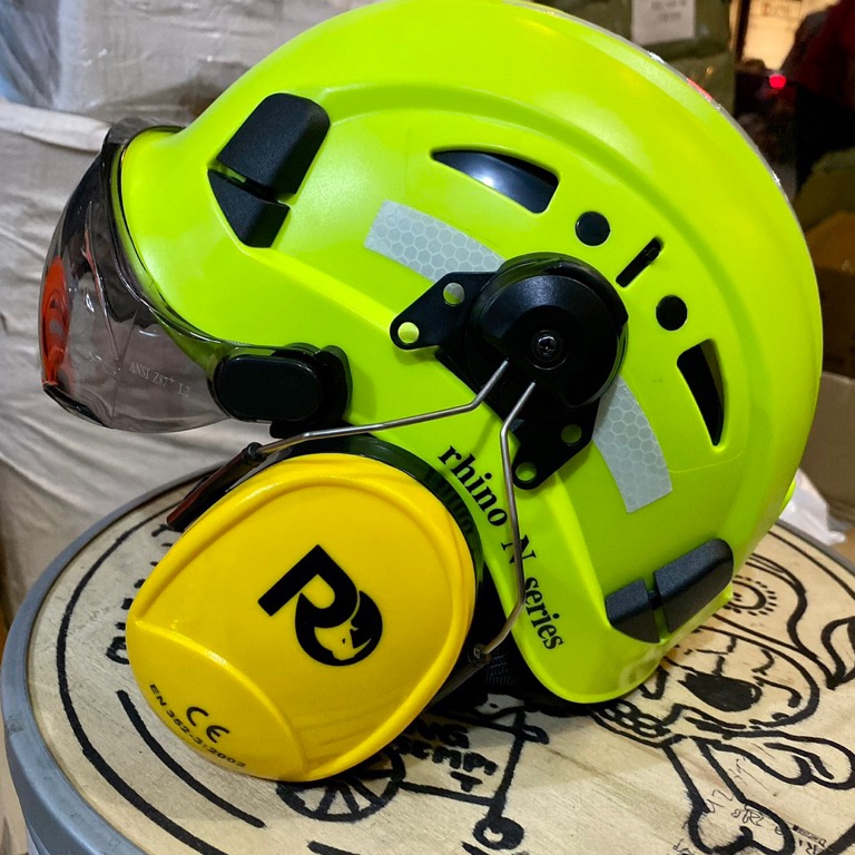 Jual KODE D36A earmuff protector dan kacamata visor untuk helm rhino N ...