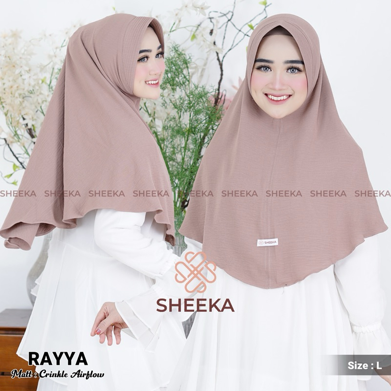 Jual 𝐒𝐇𝐄𝐄𝐊𝐀 𝐁𝐀𝐒𝐈𝐂 - HIJAB INSTAN CRINKLE AIRFLOW RAYYA SIZE L | Shopee Indonesia