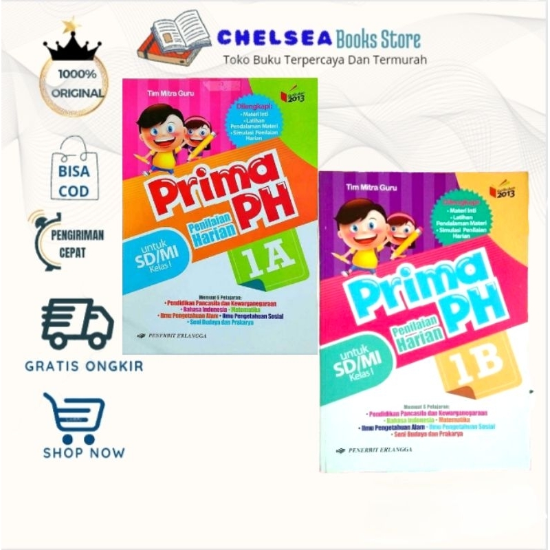 Jual BEST SELLER ORIGINAL PRIMA PENILAIAN HARIAN PH K13N UNTUK SD/MI KELAS 1A DAN 1B | Shopee ...