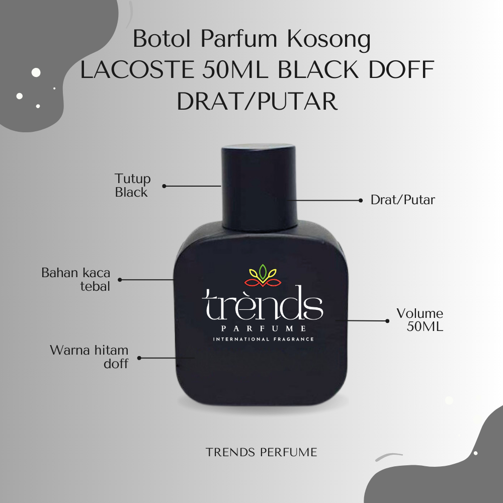 Jual BOTOL PARFUM LACOST 30 & 55 ML FULL BLACK PUTAR/DRAT - BOTOL ...