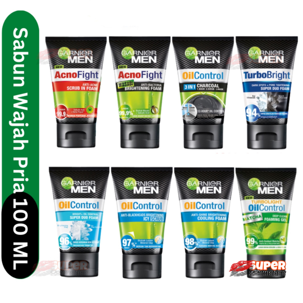 Jual GARNIER Men Turbo Light Oil Control Foam - Intensive 3 In 1 Foam ...